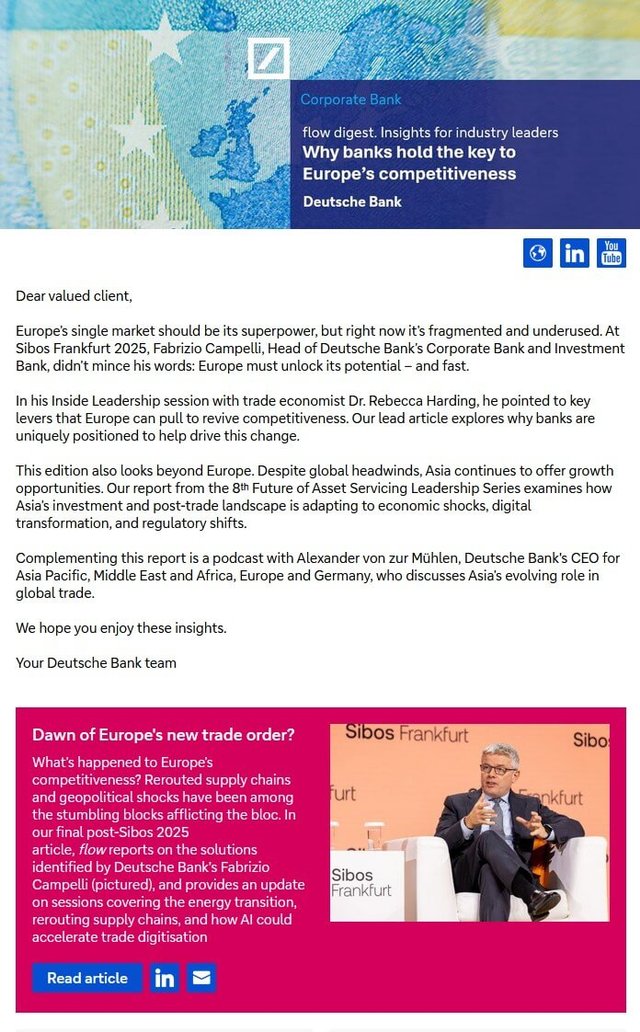 Newsletter – Deutsche Bank