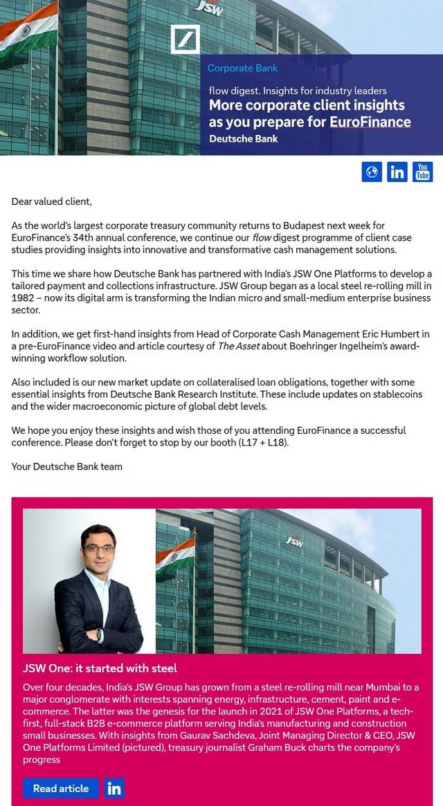 Newsletter – Deutsche Bank